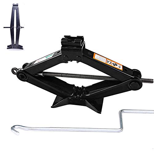 Car Scissor Jack Lift Leveling with Crank Handle Roadside Emergency for Honda Civic/Accord/CR-V/Element/Odyssey/Pilot, 2-Ton Max. 360mm Work Height