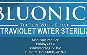 Bluonics UV Ultraviolet Light + Sediment & CTO Carbon Filter Set for our Well Water System > 4pcs 4.5" x 20" Whole House Cartridges