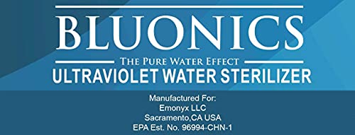 Bluonics UV Ultraviolet Light + Sediment & CTO Carbon Filter Set for our Well Water System > 4pcs 4.5" x 20" Whole House Cartridges