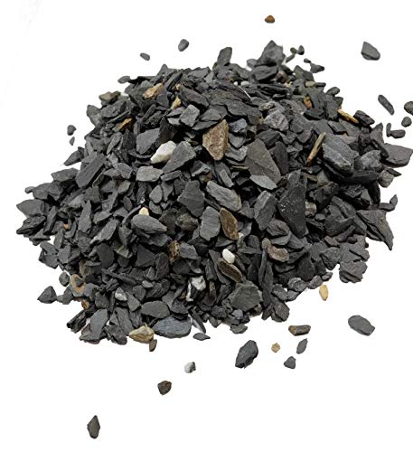 Natural Slate Stone - 1/8 to 1/4 inch Slate Gravel | Perfect for Basing Models, Aquariums, Bonsai and Miniature Gardens, 1lb