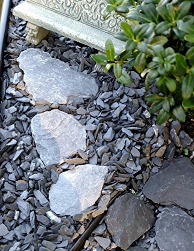 Natural Slate Stone - 1/8 to 1/4 inch Slate Gravel | Perfect for Basing Models, Aquariums, Bonsai and Miniature Gardens, 1lb