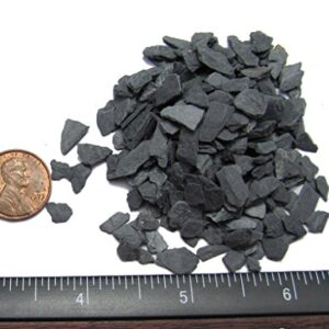 Natural Slate Stone - 1/8 to 1/4 inch Slate Gravel | Perfect for Basing Models, Aquariums, Bonsai and Miniature Gardens, 1lb