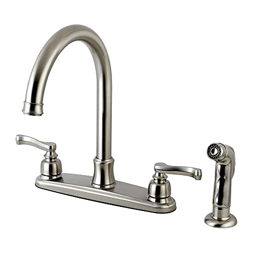 Kingston Brass FB7798FLSP Royale 8" Centerset Kitchen Faucet, Brushed Nickel, 10.25 x 8 x 11.94