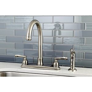 Kingston Brass FB7798FLSP Royale 8" Centerset Kitchen Faucet, Brushed Nickel, 10.25 x 8 x 11.94