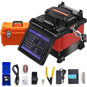 mophorn fusion splicer automatic focus jw4108s ftth fiber optic fusion splicer 5 inch digital lcd screen fusion splicer machine fiber cleaver kit