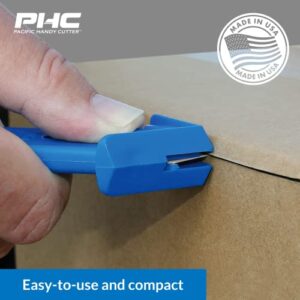 Pacific Handy Cutter EZ1 Ambidextrous Spring Back Safety Cutter, Self-Retracting Box Cutter