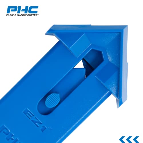 Pacific Handy Cutter EZ1 Ambidextrous Spring Back Safety Cutter, Self-Retracting Box Cutter