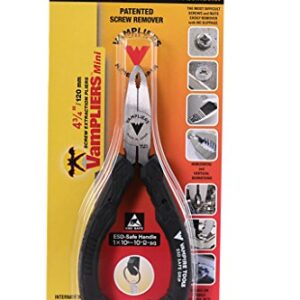 VAMPLIERS 2-PC Screw Extraction Pliers Set. Includes: 5" Mini Plier with ESD Safe Handles, Ideal For Any Electronic Repair + 8" PRO Heavy Duty Linesman Pliers. Made in Japan from High Carbon Steel.