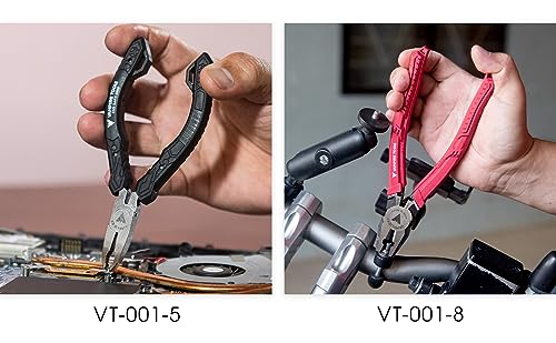 VAMPLIERS 2-PC Screw Extraction Pliers Set. Includes: 5" Mini Plier with ESD Safe Handles, Ideal For Any Electronic Repair + 8" PRO Heavy Duty Linesman Pliers. Made in Japan from High Carbon Steel.