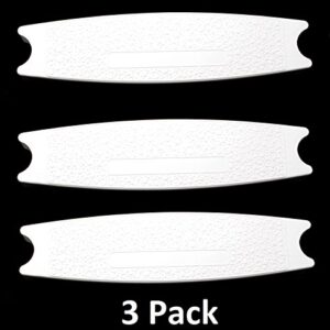 New JSP Manufacturing fits Hydrotools 87901 Swimming Pool Molded Plastic Replacement Ladder Rung Step (3) White