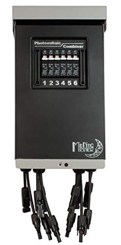 MidNite Solar MNPV6-MC4-LV Pre-Wired Combiner 3R with six 15 amp Circuit Breakers Included