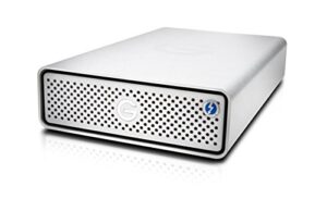 g-technology 10tb g-drive with thunderbolt 3 and usb-c desktop external hard drive, silver - 0g05378-1