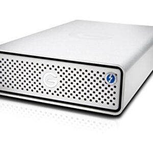 G-Technology 10TB G-DRIVE with Thunderbolt 3 and USB-C Desktop External Hard Drive, Silver - 0G05378-1