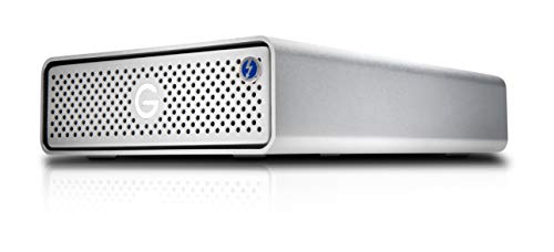 G-Technology 10TB G-DRIVE with Thunderbolt 3 and USB-C Desktop External Hard Drive, Silver - 0G05378-1