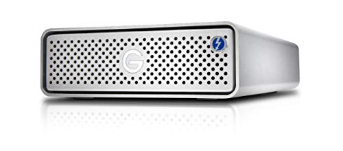 G-Technology 10TB G-DRIVE with Thunderbolt 3 and USB-C Desktop External Hard Drive, Silver - 0G05378-1