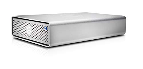 G-Technology 10TB G-DRIVE with Thunderbolt 3 and USB-C Desktop External Hard Drive, Silver - 0G05378-1