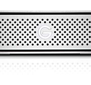 G-Technology 10TB G-DRIVE with Thunderbolt 3 and USB-C Desktop External Hard Drive, Silver - 0G05378-1