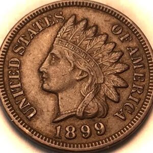 1899 P Indian Head Cent Penny Seller About Uncirculated