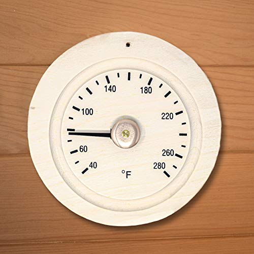 ALEKO Sauna Fahrenheit Thermometer | Handcrafted from Finnish Pine | WJ02