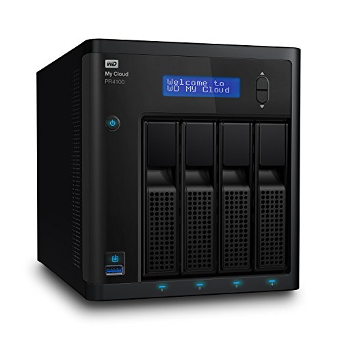 Western Digital WD 40TB My Cloud Pro Series PR4100 Network Attached Storage - NAS - WDBNFA0400KBK-NESN