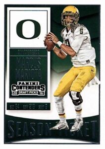 marcus mariota football card (oregon ducks) 2016 panini draft picks #68