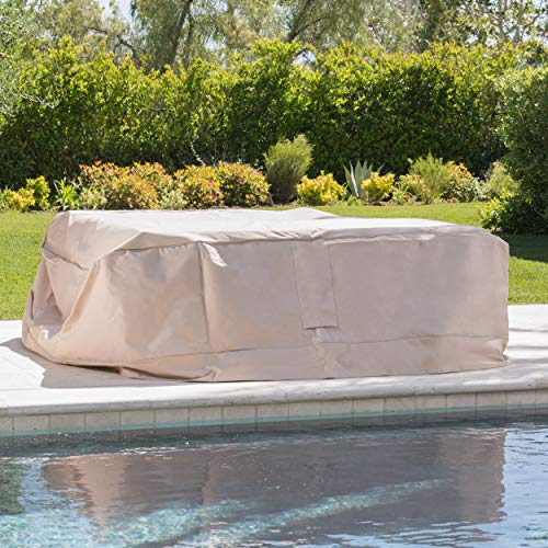 Christopher Knight Home Shield Outdoor Waterproof Fabric Chat Set Cover, Beige