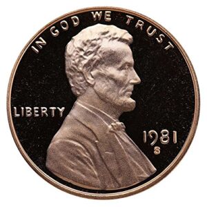 1981 s gem proof lincoln memorial cent penny proof us mint