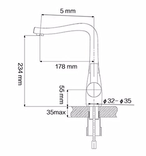 SJQKA-High end kitchen faucet, all copper hot and cold water tap, rotatable sink, wash basin faucet