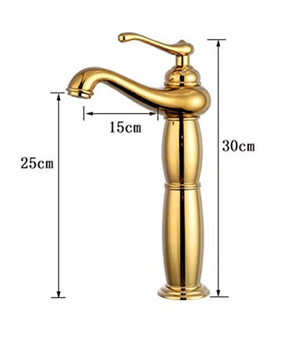 SJQKA-European style, bathroom art basin, all copper single hole, hot and cold antique faucet, stage wash basin, golden retro, faucet