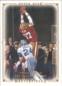 2008 upper deck masterpieces preview #mpp2 dwight clark - football card