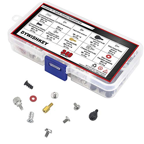 DYWISHKEY Computer Screws Standoffs Set Assortment Kit, 340 PCS