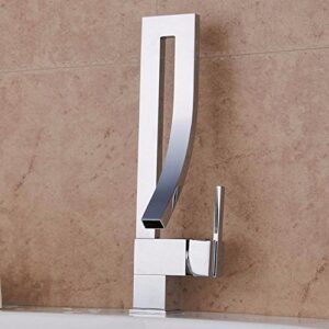 SJQKA-All copper style wrench tap, single basin faucet, creative hot and cold double use U faucet