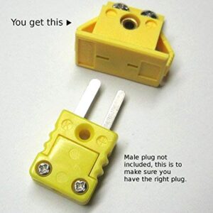 Panel Mount k-Type thermocouple Miniature Jack Socket for Miniature thermocouple Connector Plug