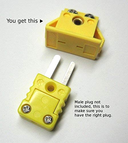 Panel Mount k-Type thermocouple Miniature Jack Socket for Miniature thermocouple Connector Plug