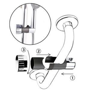 YOO.MEE ADA Grab Bar Hand Shower Bracket, ONLY FIT DIAMETER 1.25'' (32mm) Safety Grab Rail, Split-type design in 5 seconds Easy Installation