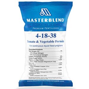 masterblend 4-18-38 tomato & vegetable fertilizer - bulk 1, 5 or 25 pounds (5 pounds)