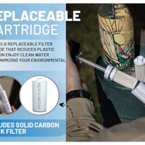 Epic Water Filters The Answer | Water Bottle Filter System Compatible with Hydro Flask/Yeti/Iron Flask/Simple Modern/Hydro Cell | USA Made Filter Removes 99.9% of Tap Water Contaminants