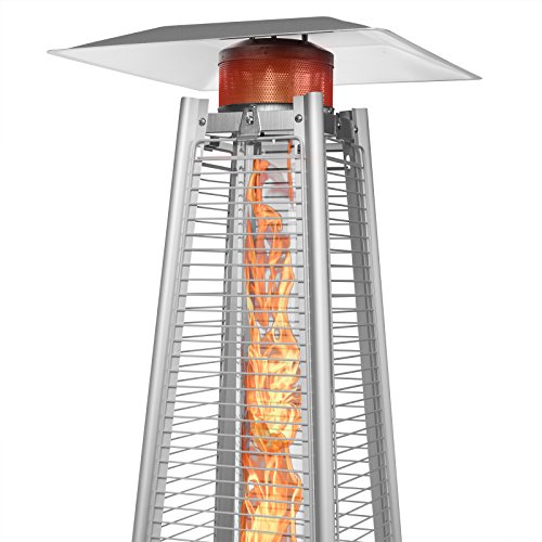 Thermo Tiki Outdoor Propane Patio Heater - Commercial LP Gas Porch & Deck Heater - Mocha