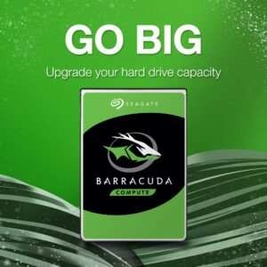 Seagate BarraCuda 4TB Internal Hard Drive HDD – 3.5 Inch Sata 6 Gb/s 5400 RPM 256MB Cache for Computer Desktop PC Laptop (ST4000DM004)