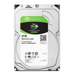 Seagate BarraCuda 4TB Internal Hard Drive HDD – 3.5 Inch Sata 6 Gb/s 5400 RPM 256MB Cache for Computer Desktop PC Laptop (ST4000DM004)