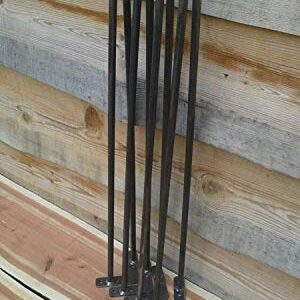 Set of 4 Raw 44 Inch Steel Hairpin Legs