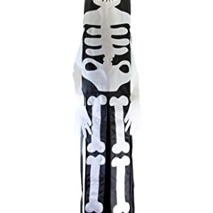 In the Breeze 5022 Buddy Windsock-Hanging Halloween Decoration, 60 Inches, Bones Skeleton