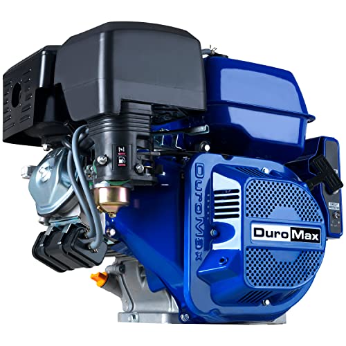 DuroMax XP18HPE 440cc Recoil/Electric Start Gas Powered 50 State Approved, Multi-Use Engine, XP18HPE, Blue