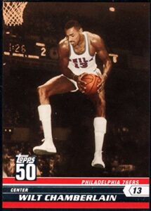 basketball nba 2007-08 topps 50th anniversary #45 wilt chamberlain