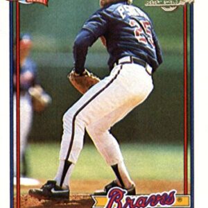 1991 Topps Desert Shield #383 Pete Smith Atlanta Braves Baseball Card