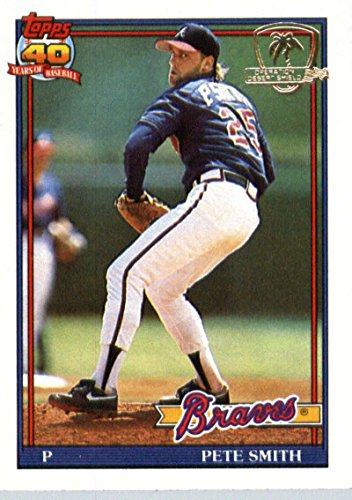 1991 Topps Desert Shield #383 Pete Smith Atlanta Braves Baseball Card