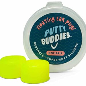 PUTTY BUDDIES Floating Earplugs 10-Pair Pack - Soft Silicone Ear Plugs for Swimming & Bathing - Invented by Physician - Keep Water Out - Premium Swimming Earplugs - Doctor Recommended (Assorted)