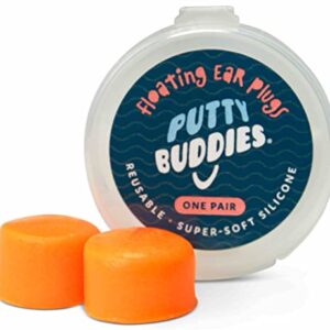 PUTTY BUDDIES Floating Earplugs 10-Pair Pack - Soft Silicone Ear Plugs for Swimming & Bathing - Invented by Physician - Keep Water Out - Premium Swimming Earplugs - Doctor Recommended (Assorted)