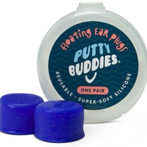 PUTTY BUDDIES Floating Earplugs 10-Pair Pack - Soft Silicone Ear Plugs for Swimming & Bathing - Invented by Physician - Keep Water Out - Premium Swimming Earplugs - Doctor Recommended (Assorted)