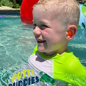 PUTTY BUDDIES Floating Earplugs 10-Pair Pack - Soft Silicone Ear Plugs for Swimming & Bathing - Invented by Physician - Keep Water Out - Premium Swimming Earplugs - Doctor Recommended (Assorted)